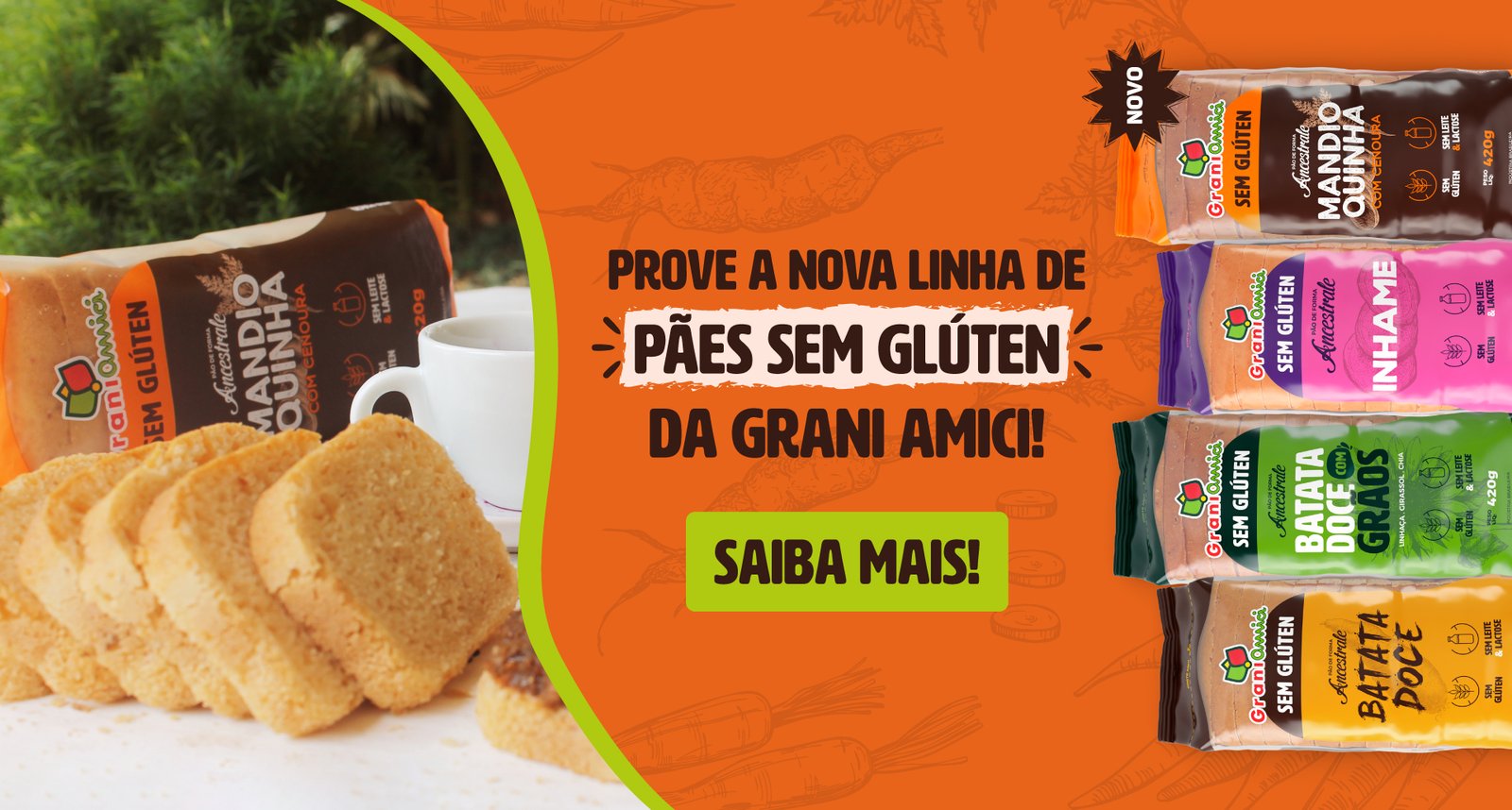 Produtos Sem Glúten e Sem Lactose | Grani Amici